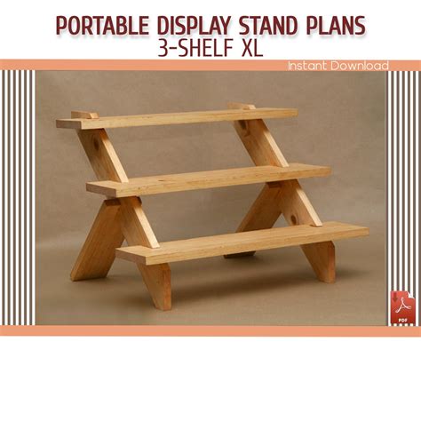 Portable Display Stand Plans DIY Wooden Craft Fair Display Etsy