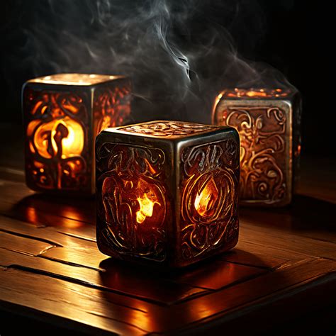 Splendidly Carved Ancient Dice By Адлер Империум Playground