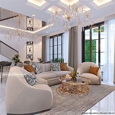 Desain Interior Rumah Klasik 3 Lantai Ibu Uf Di Jakarta Desain Interior