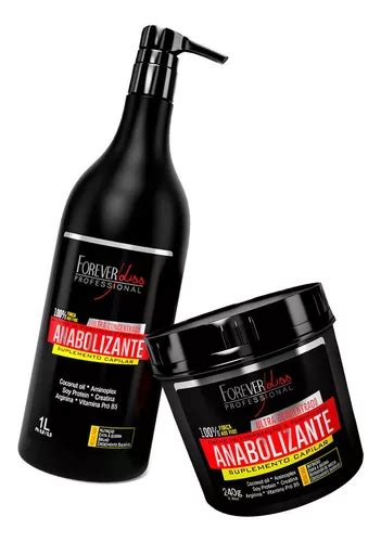 Kit Forever Liss Anabolizante Shampoo Litro Máscara 240g MercadoLivre