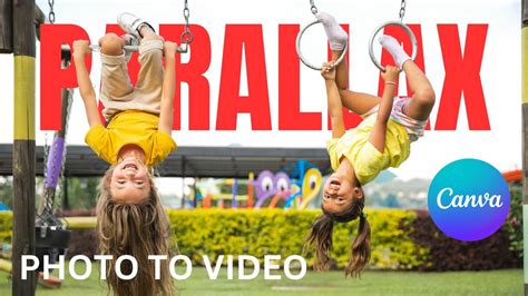 How To Turn 2d Photo Into 3d Parallax In Canva Youtube