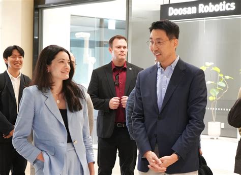 Nvidia Ceos Daughter Visits Doosan As Humanoid Tie Up Deepens The