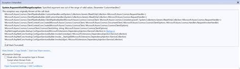 Cannot Reuse The Client Settings For Different Cosmos Clients Initialization If I Set The