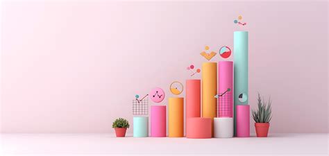 Interactive Data Analysis Engaging Visual Representation With Charts And Graphs In Soft Colors