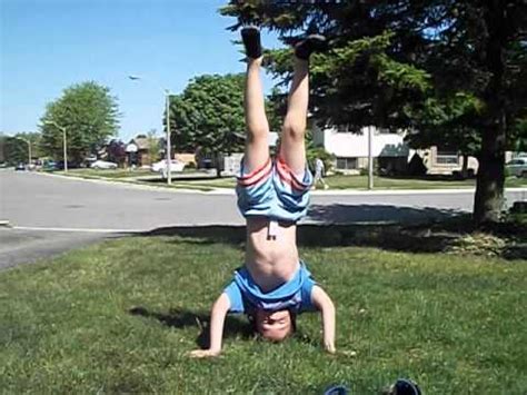 6 Year Old Candian Head Stand Boy Youtube