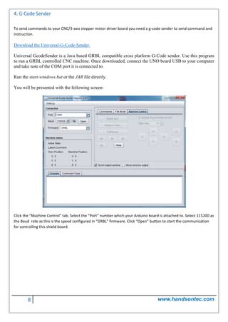 CNC 3 Axis Stepper Motor Shield PDF
