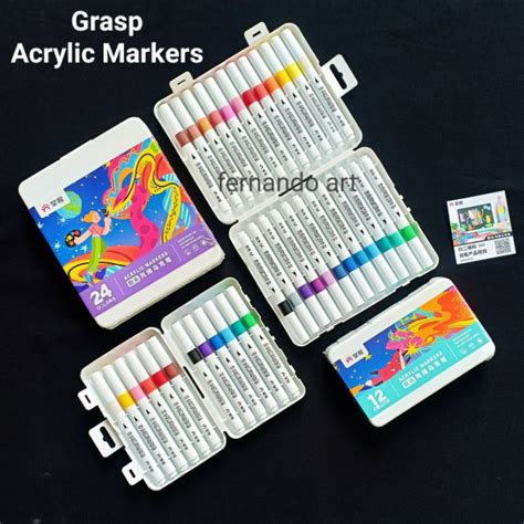Jual Grasp Acrylic Markers Spidol Akrilik Grasp Shopee Indonesia