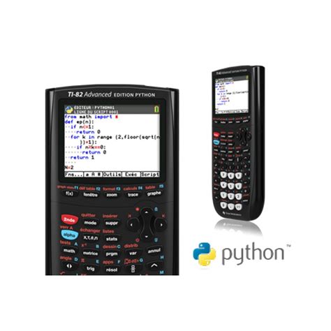 Calculatrice Texas Instruments Ti 82 Ad Edition Python Noir Darty Guyane