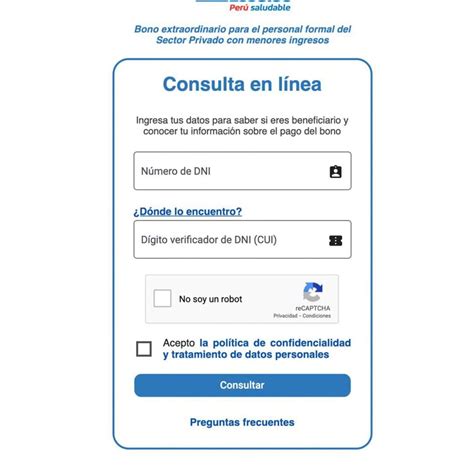 Bono 210 Essalud Consulta Oficial Con Tu DNI Guias Salud Peru