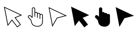 White Cursor Vector Art Icons And Graphics For Free Download
