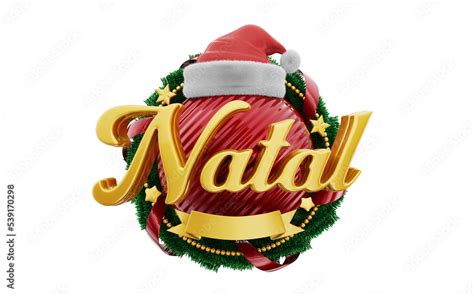 Logo 3d De Natal Para Campanhas PublicitÁrias E Social Media Stock