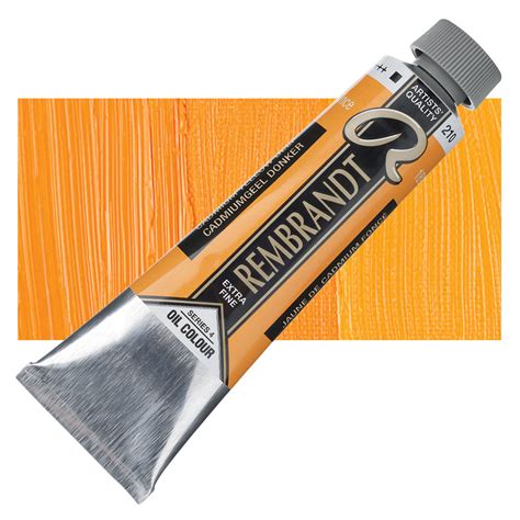 Rembrandt Artists Oil Color Cadmium Yellow Deep Ml Tube BLICK Art Materials
