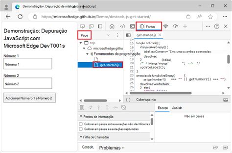 Introdução à Depuração Do Javascript Microsoft Edge Developer Documentation Microsoft Learn