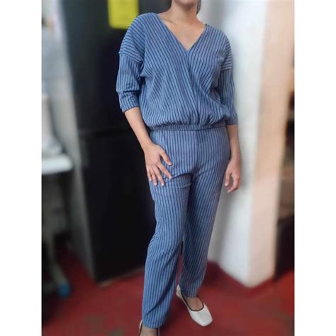Jenny Plain Basic Round Neck Top Continues Terno Pants Coords Set