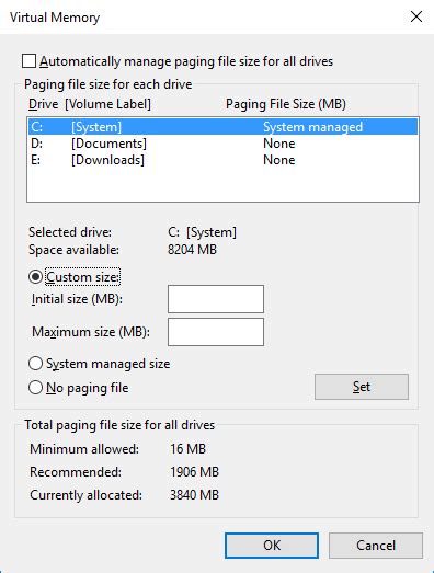Windows Tutorial Change The Virtual Memory Size WindowsChimp