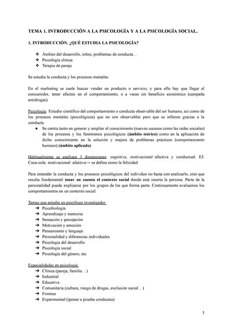 TEMA1 PS Tema uno de psicología aplicada al MK TEMA 1 INTRODUCCIÓN