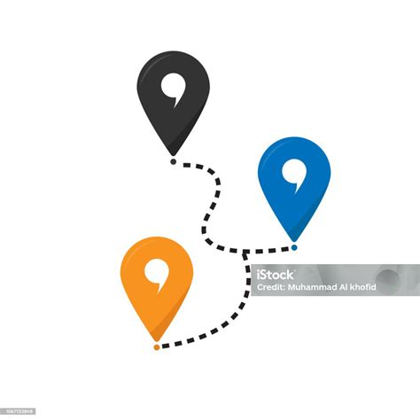 핀 아이콘 벡터입니다 위치는 흰색 바탕에 격리를 서명 네비게이션 지도 Gps 방향 장소 나침반 연락처 검색 개념 플랫 스타일