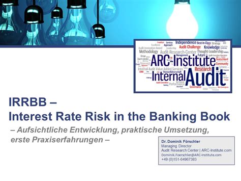 Irrbb Interest Rate Risk In The Banking Book Audit Research Center