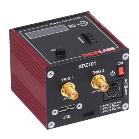 Thorlabs K Cube Piezo Controller Controller User Manual Manualslib