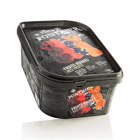 Ponthier Red Fruit Puree With Sugar 1 Kg Pe Shell