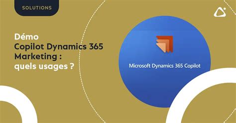 Copilot Dynamics 365 Customer Insights Ex Marketing Quels Usages Cosmo Consult