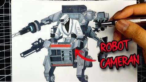 COMO DIBUJAR a ROBOT CAMERAMAN de SKIBIDI TOILET FÁCIL PASO A PASO