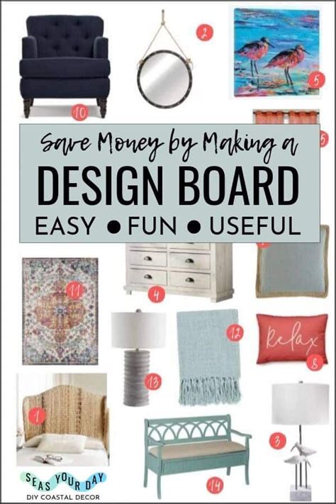 Seas Your Day How To Make A Room Design Mood Board Mood Board Design Interior Design Mood