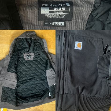 Carhartt Jacket Grey Bomber Hooded Brand New With Depop