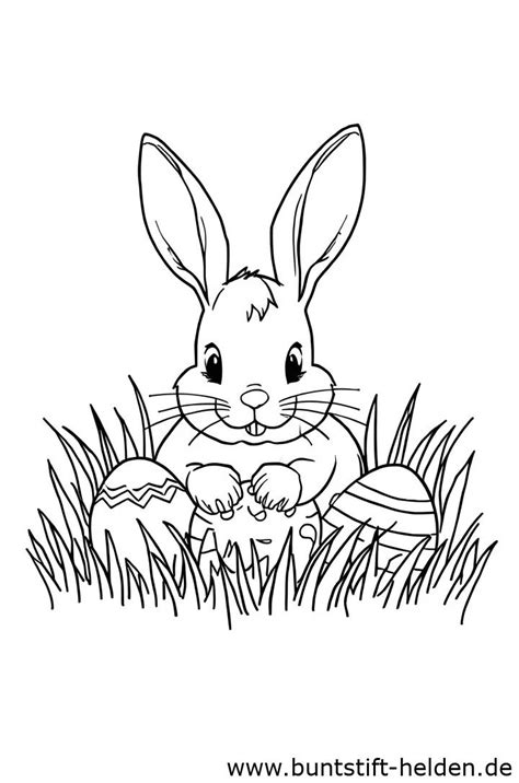 Osterhase Versteckt Eier Ausmalbild Jetzt Kostenlos Herunterladen Und