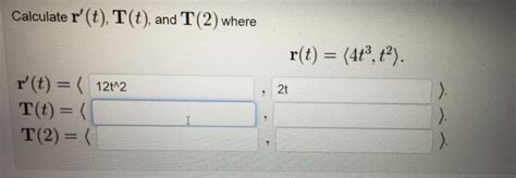 Solved Calculate R T T T And T Where R T Chegg
