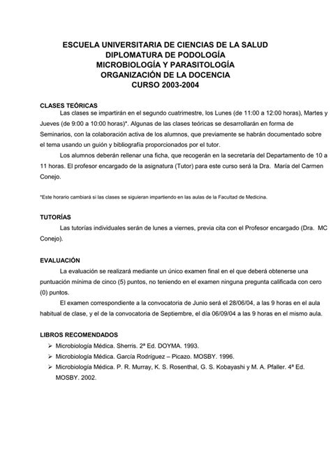 Microbiología y Parasitología