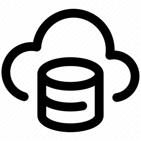 Cloud Computing Database Server Network Storage Data Icon