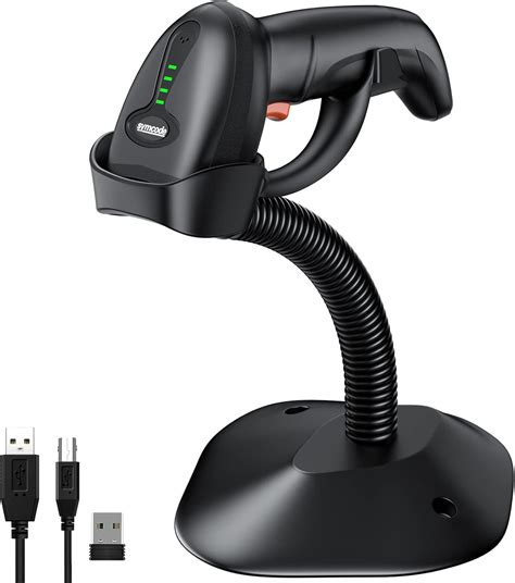 Symcode Bluetooth Wireless 2d Barcode Scanner With Auto Sensing Stand