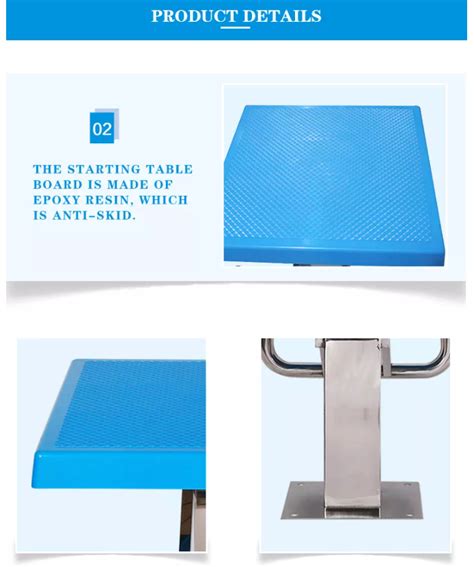 Swimming Pool Stainless Steel Starting Block Used For Match