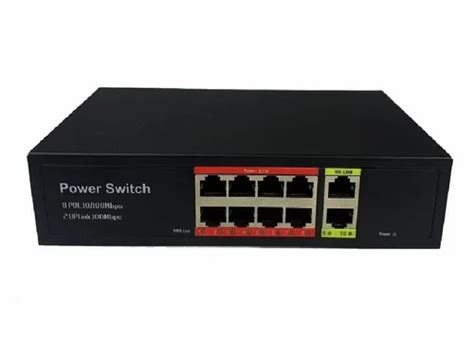 Consistsnt 8 port POE Switch 10/100 mbps, Unmanaged Switches, Black at ...