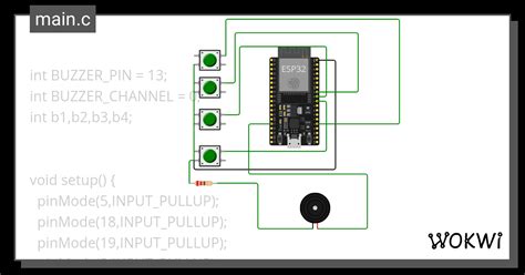 Buzzer Wokwi Esp32 Stm32 Arduino Simulator