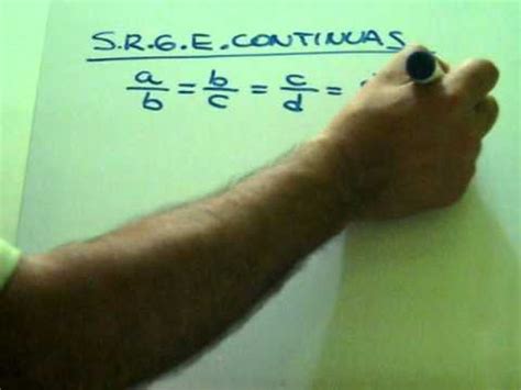 Serie De Razones Equivalentes Y Continuas Youtube