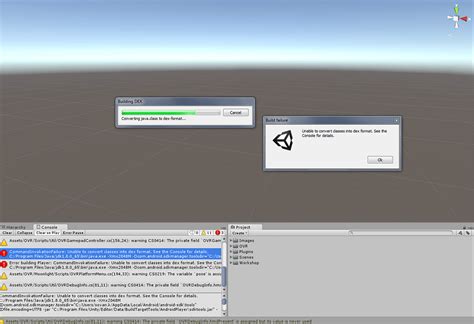 Unable To Convert Classes Into Dex Format See The Console For Details
