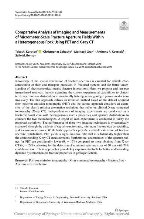Comparative Analysis Of Imaging And Measurements Of Micrometer Scale Fracture Aperture Fields