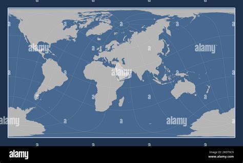 Arabian Tectonic Plate On The Solid Contour Map In The Patterson Cylindrical Oblique Projection