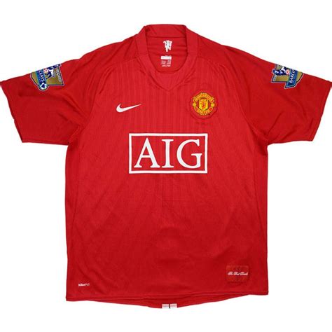 Manchester United 2007 08 Home Kit