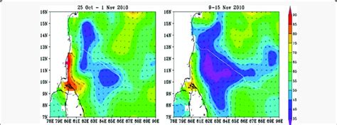 Sea Surface Height And Geostrophic Currents Arrows Before And After