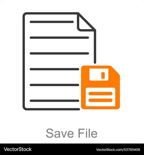 save file royalty free vector image vectorstock