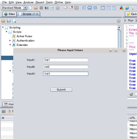 Owasp Zap Accept User Parameters Into Global Variables Using Extender