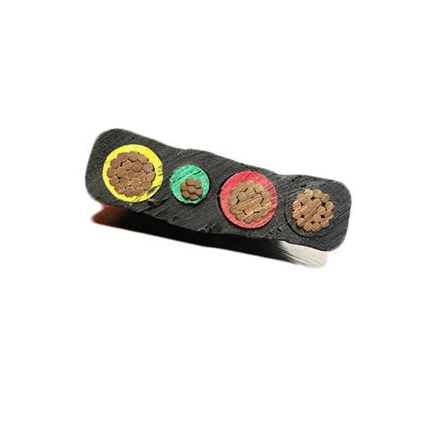 Jis Waterproof Flat Rubber 3 4core 35mm Electrical Copper Submersible