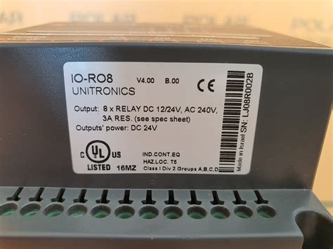 UNITRONICS IO RO8 24VDC DIGITAL I O MODULE Polar Makina Endüstriyel Elektronik Otomasyon