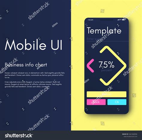 Mobile Application Infographic Interface Ui Design Stock Vector Royalty Free 1661068996