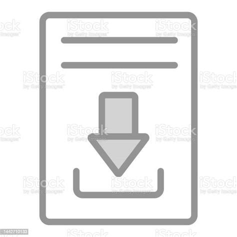 Downloads Icon User Interface Vector Illustration As A Simple Vector