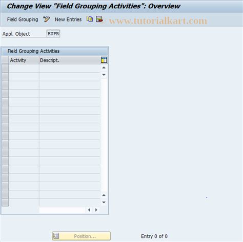 BUBY SAP Tcode BP Field Group G Via Activity Ctrl
