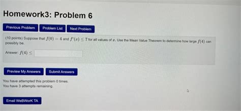 Solved Homework3 Problem 6 Problem List Next Problem